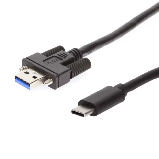 6ft USB 3.2 Gen 1 Screw-Locking Type-A to C Cable - High-Speed Data ...