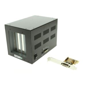 PCI slot expansion box for PCI and PCIe bus applications